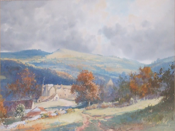 Penhow Castle, Mon - by J E Hennah